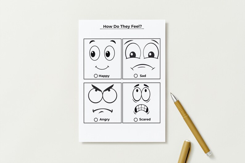 Feelings and Emotions Worksheets,social Skills Activities,autism ABA ...