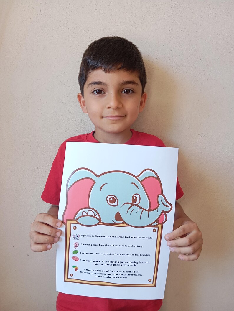 Animal Learning Pack,printable Animal Facts and Names Worksheets, Kids ...