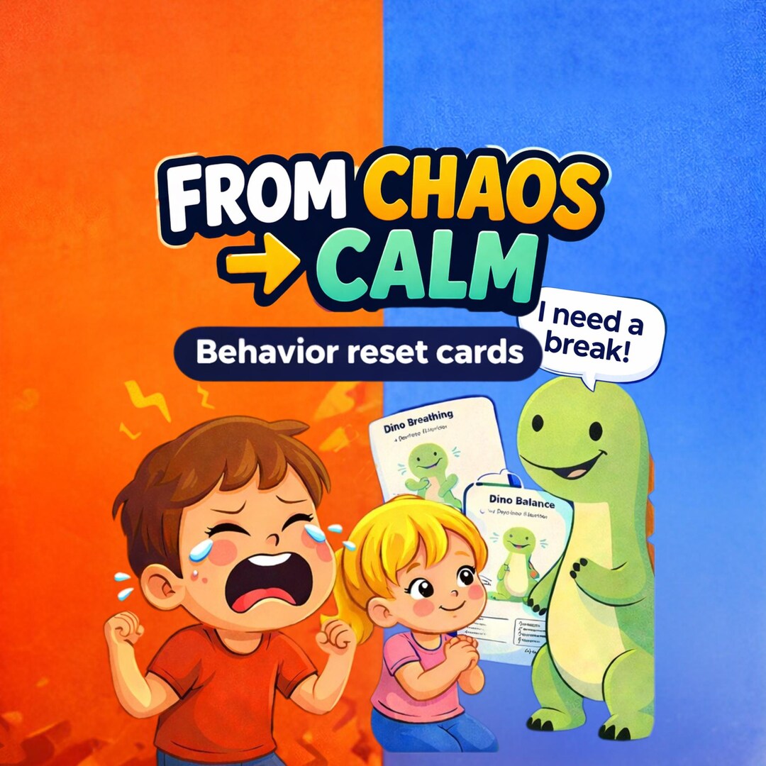 Behavior Regulation Cards for Kids,calm Down Visual Supports,autism ...