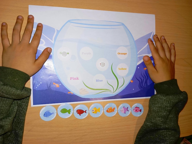 Aquarium Fish Cut and Paste Activity,printable Craft for Kids,ages 3–8 ...