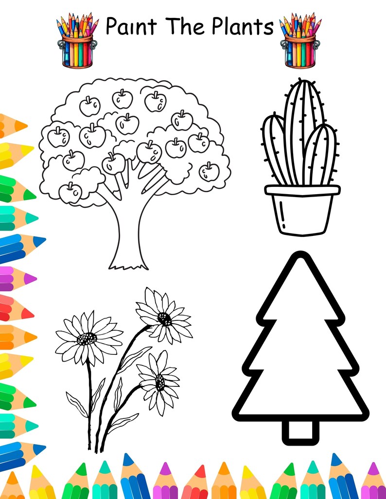 Printable Botanical Coloring Page for Kids and Adults, Mindful Nature ...