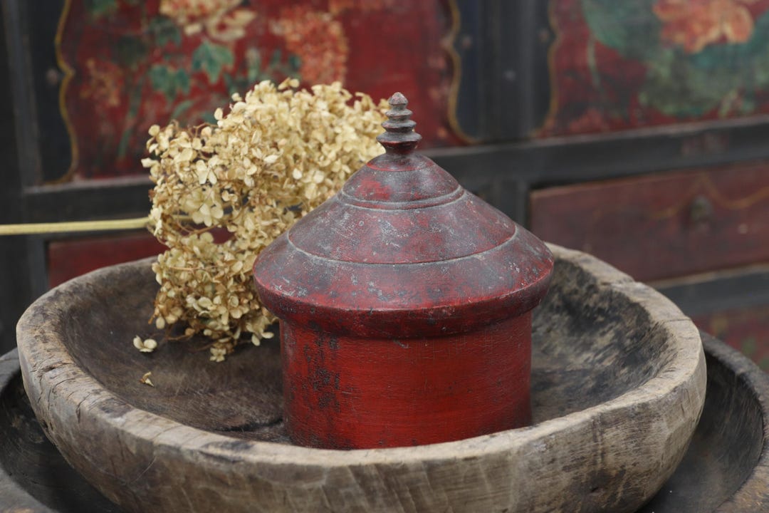 Late 19th Century Indian Red Tikka Box (1) - Etsy UK