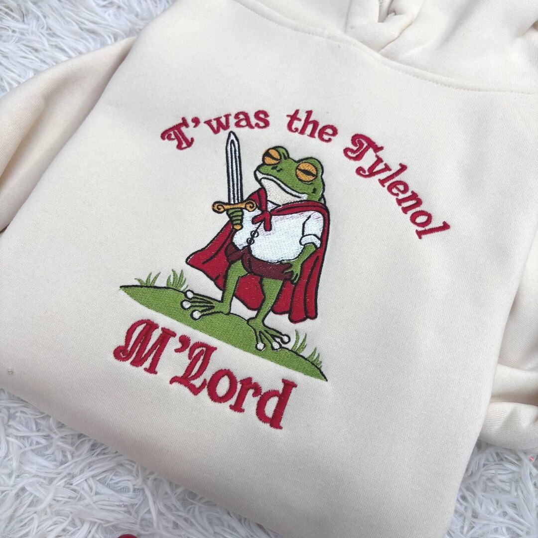 Embroidered Frog Meme Shirt, Funny Medieval Wizard Graphic Tee - Etsy