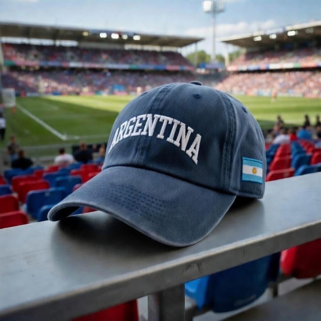 Argentina Embroidered Hat, Argentina Flag Side Patch Cap, Embroidered ...