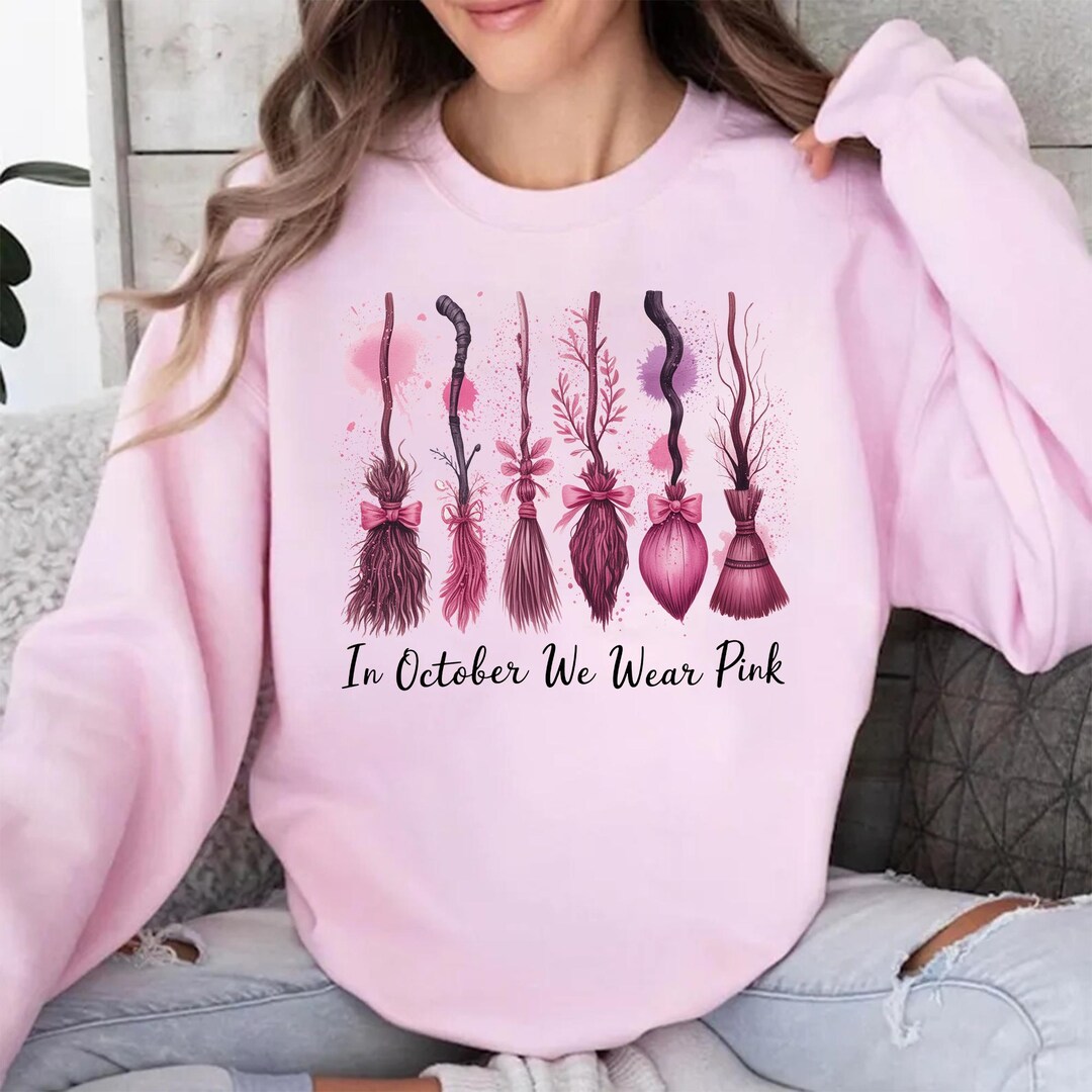 In October We Wear Pink Shirt, Pink Coquette Girly Shirt, Cute Preppy ...