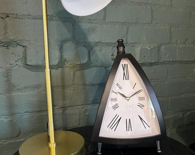 Antique, Gilbert “vane” Model Adamantine Black Mantel Clock, Originally ...