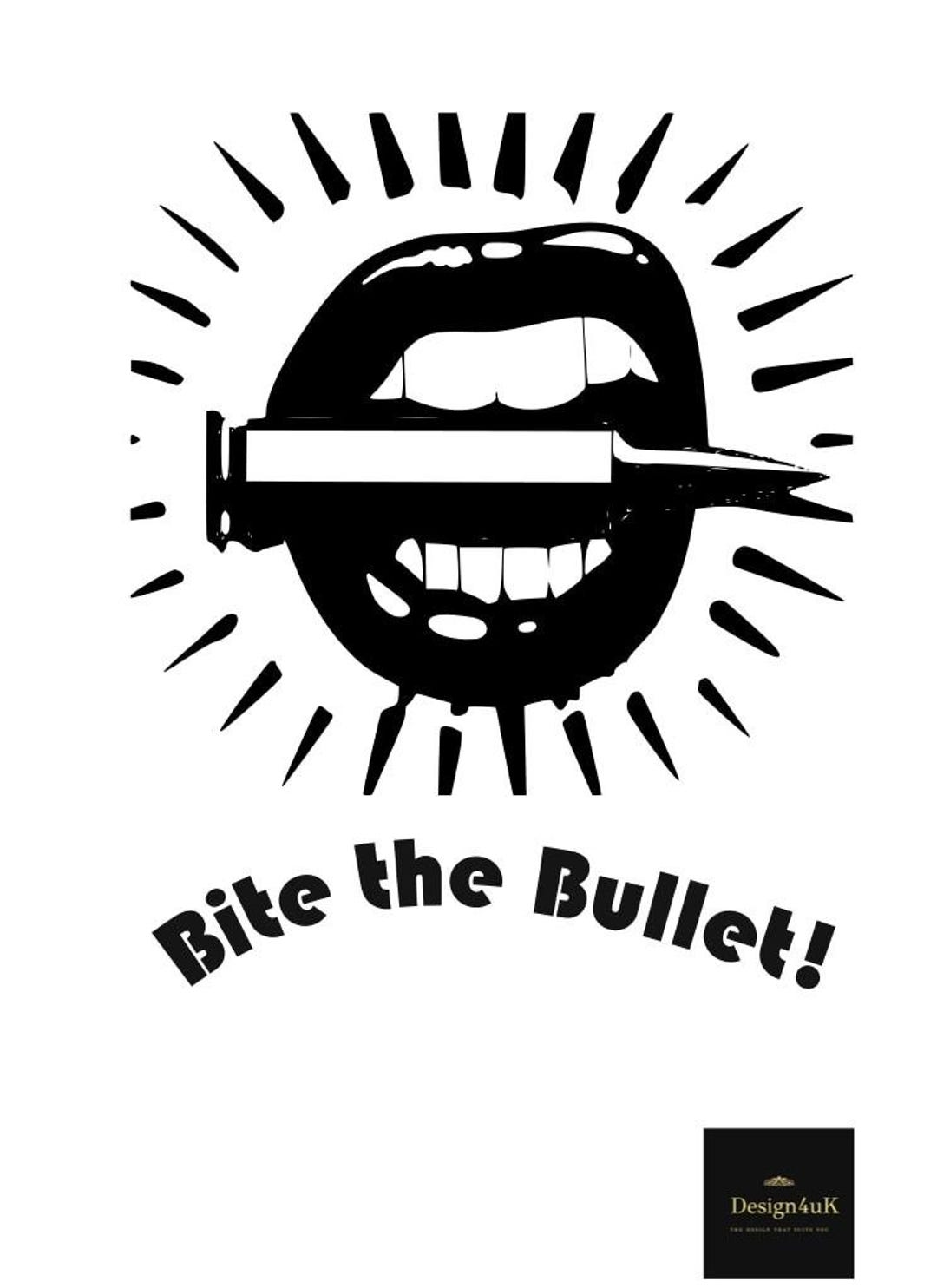 Lips & Bullet , Bite the Bullet , Svg Png JPG , Urban T-shirt Design ...