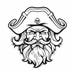 Pirate Head Line Art Black and White Bundle 2 60 Digital Ai Line Art ...