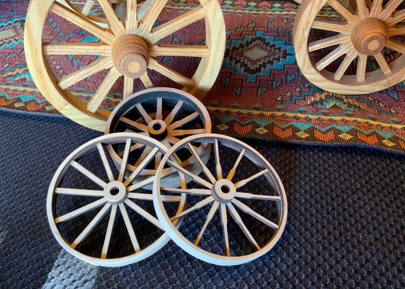 Wagon Wheel Laser Model Templates - Ibrn2 (lightburn), Ai, DXF, PDF ...