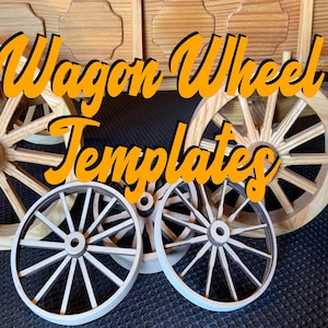 Wagon Wheel Laser Model Templates - Ibrn2 (lightburn), Ai, DXF, PDF ...