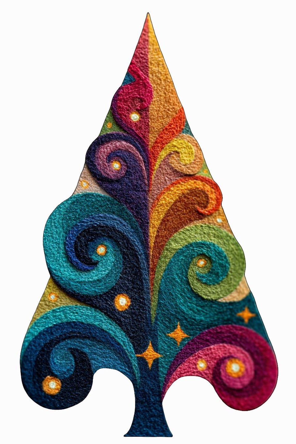 Christmas Tree Modern Abstract Color Line Art Bundle 3 21 Digital Ai ...