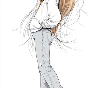 Student Groovy "aubrey" Cartoon Line Art Illustration Color Bundle 2 23 ...