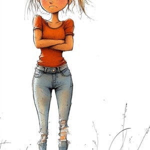 Student Groovy "celia" Cartoon Line Art Illustration Color Bundle 1 42 ...