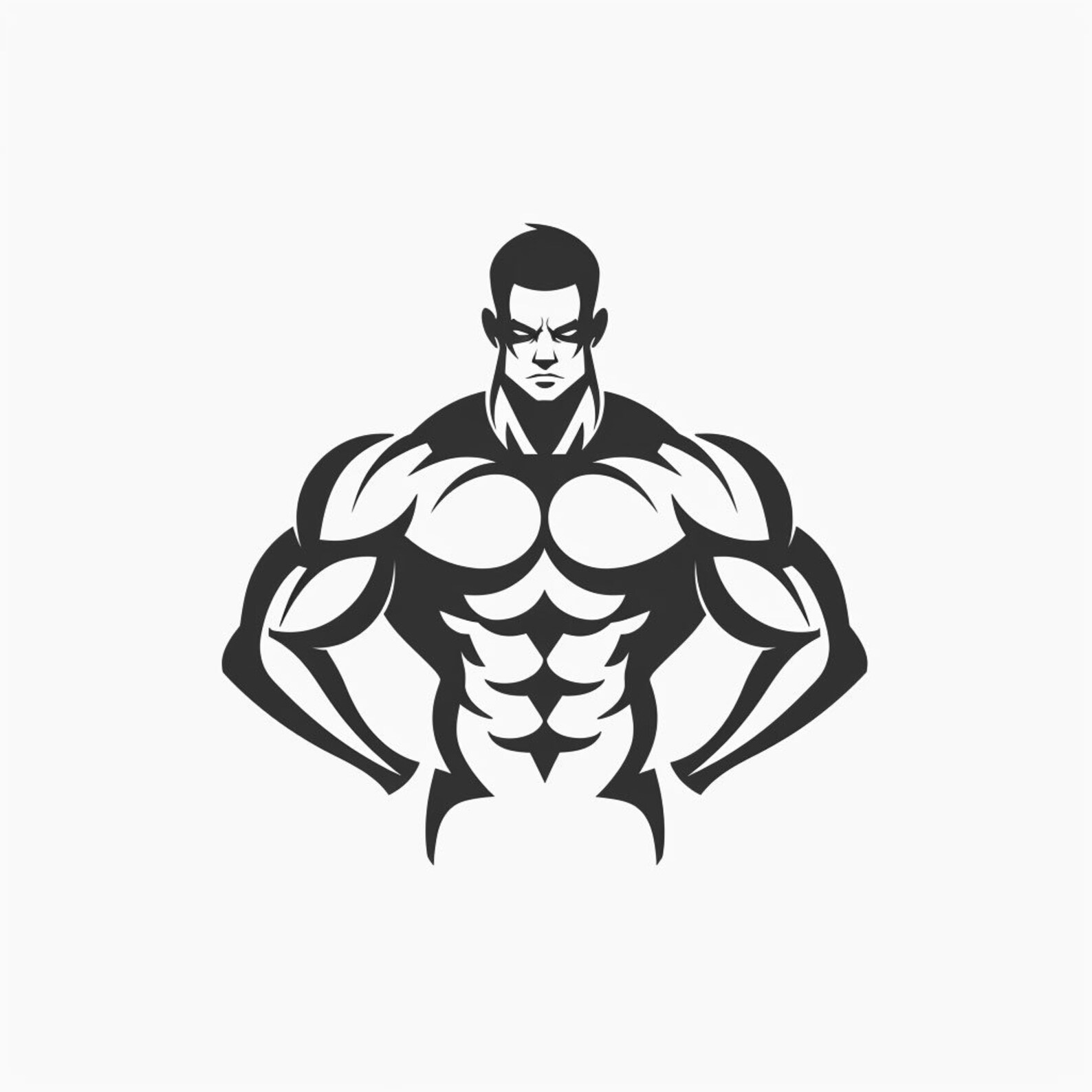 Fitness Figure Logos Black/white Line Art Bundle 1 120 Digital Ai Line ...
