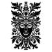 Faces Celtic-slavic Abstract Line Art Illustration Black and White ...
