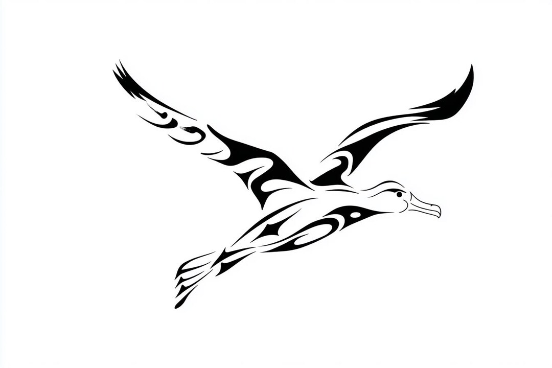 Albatross Northwest Tribal Designs Color Line Art Bundle 1 24 Digital ...