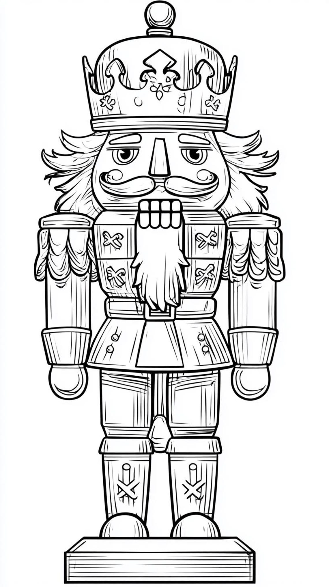 Nutcracker Line Art Illustration Black and White Bundle 3 24 Digital Ai ...