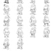 Santa Cartoon Line Art Illustration Black and White Bundle 5 42 Digital ...