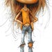 Student Groovy Female Cartoon Line Art Illustration Color Bundle 3 30 ...