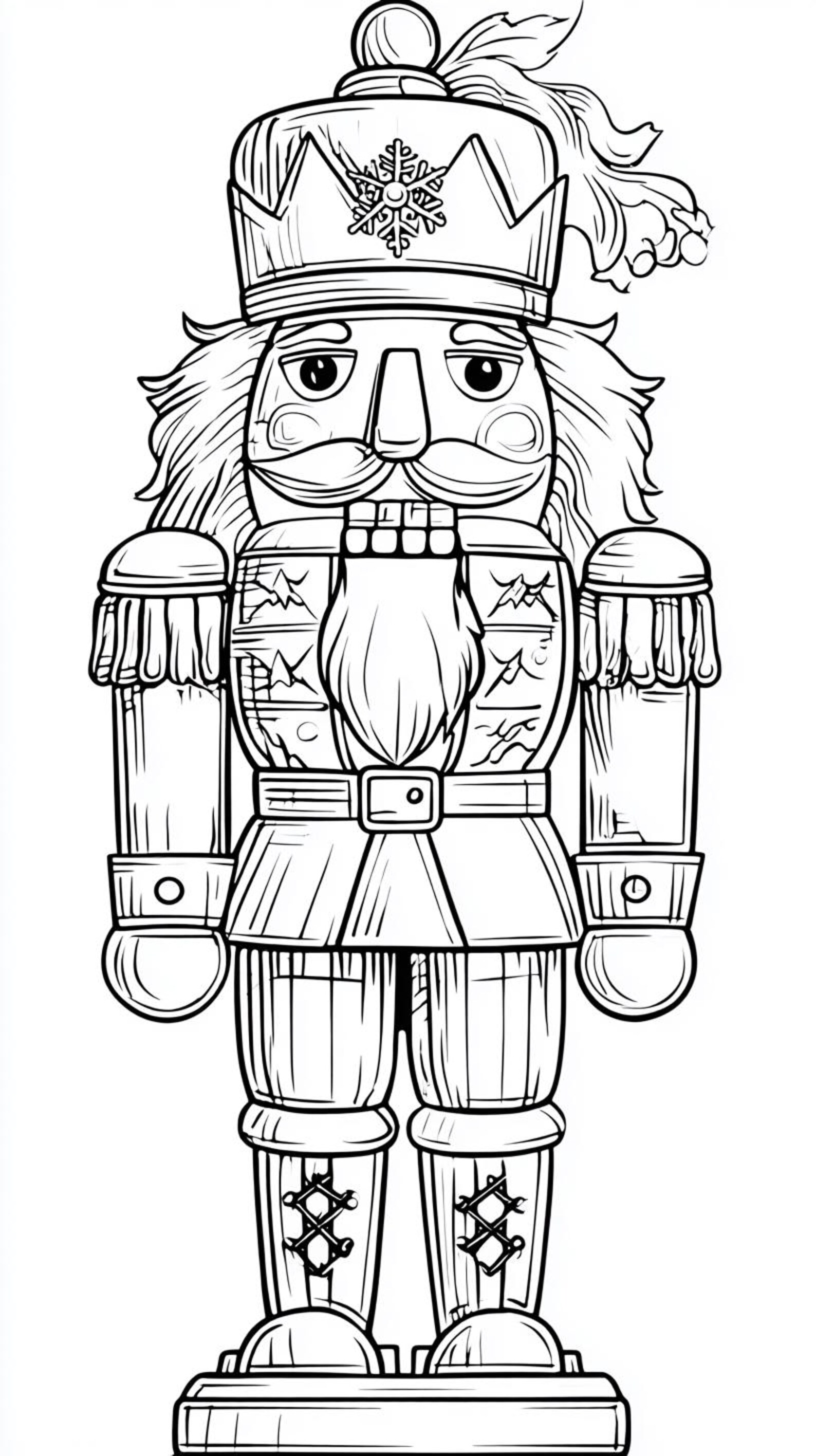 Nutcracker Line Art Illustration Black and White Bundle 3 24 Digital Ai ...