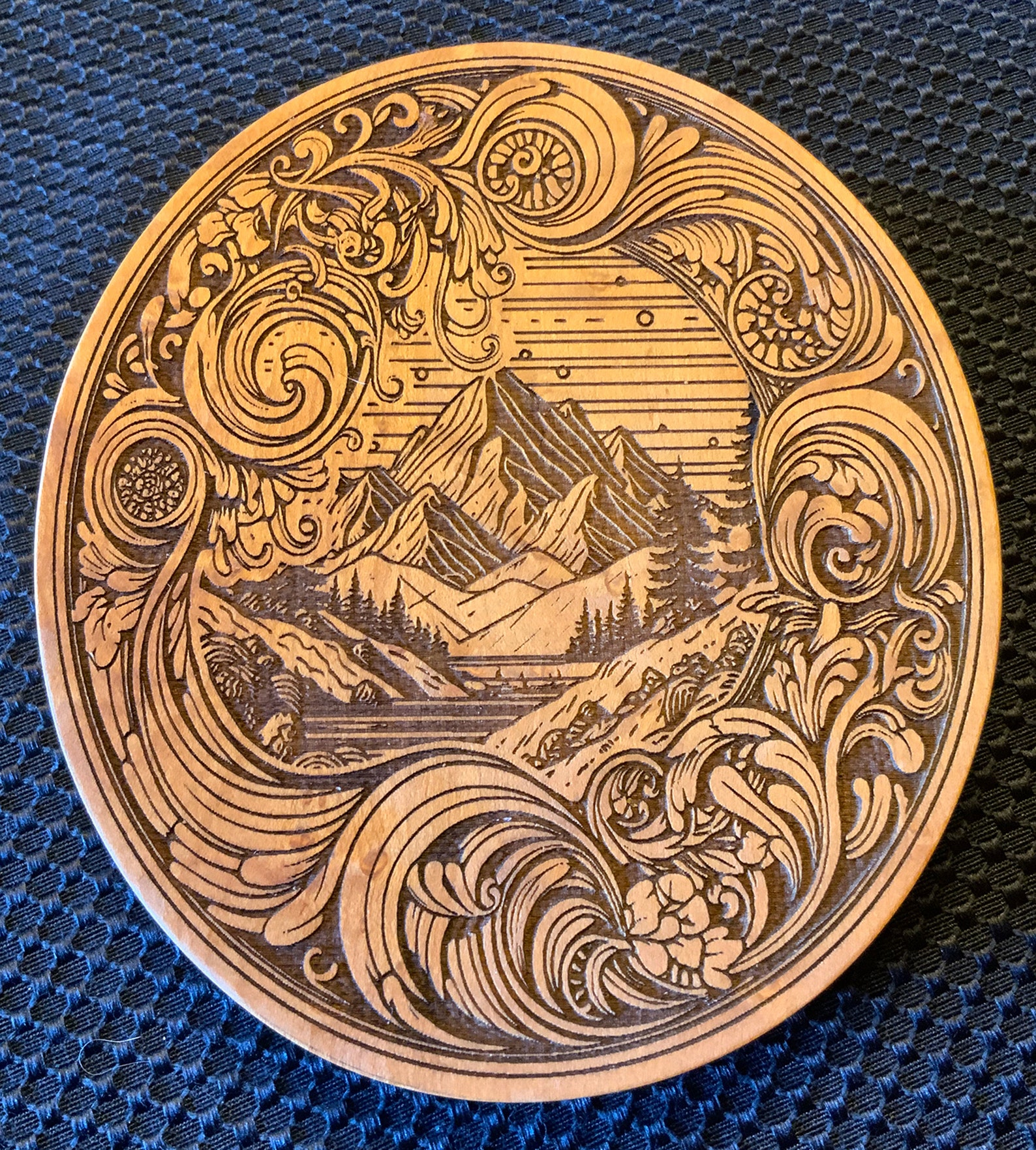 Kitchen Coaster Lightburn Template 6 .ibrn2 - DXF - Png - Svg - PDF ...