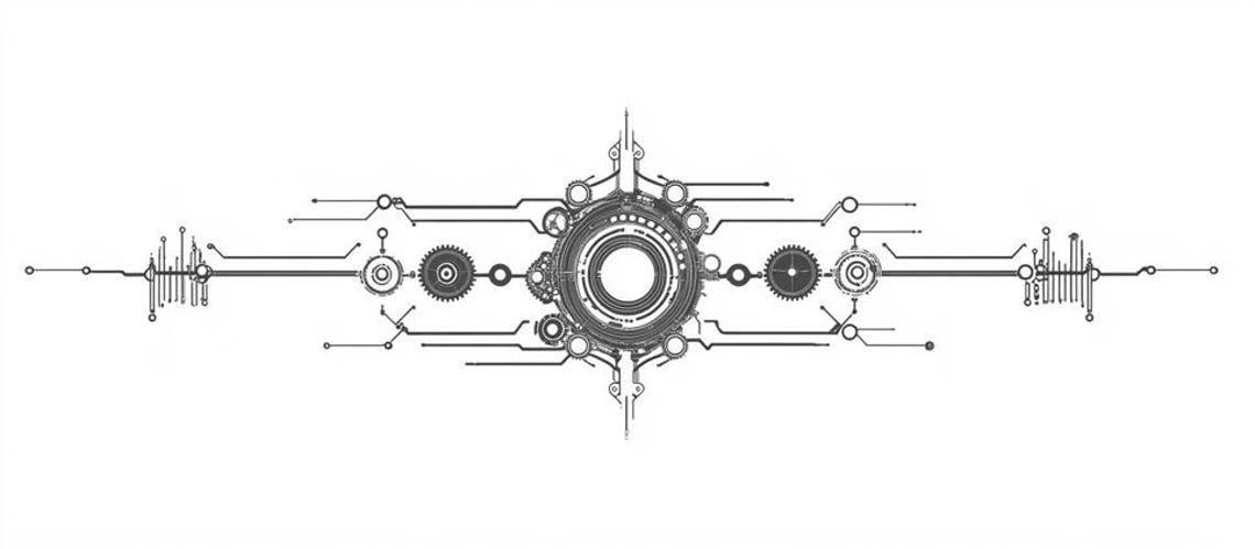 Dividers Steampunk Black and White Bundle 1 130 Digital Line Art Svg ...