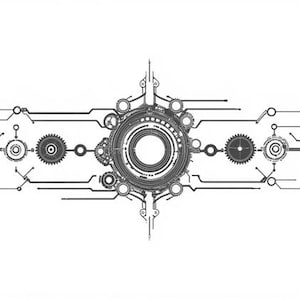 Dividers Steampunk Black and White Bundle 1 130 Digital Line Art Svg ...