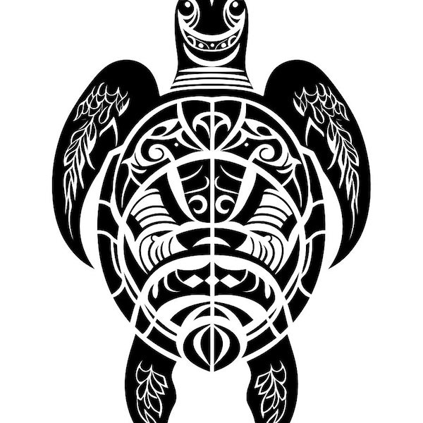 Polynesian Turtle Svg - Etsy