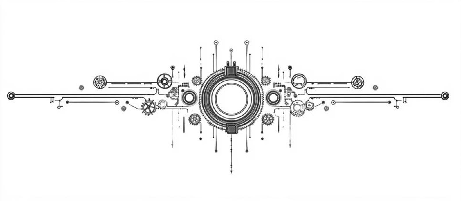 Dividers Steampunk Black and White Bundle 1 130 Digital Line Art Svg ...
