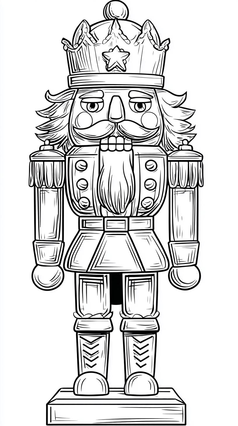 Nutcracker Line Art Illustration Black and White Bundle 4 24 Digital Ai ...