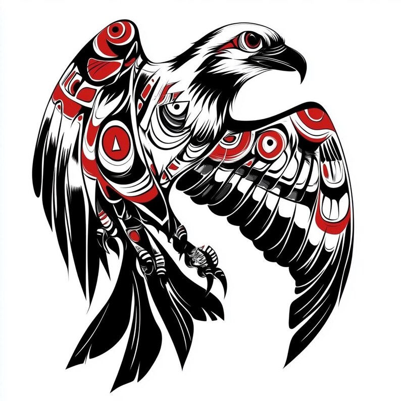 Osprey Northwest Style Designs Color Line Art Bundle 1 30 Digital Ai ...