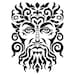Faces Celtic-slavic Abstract Line Art Illustration Black and White ...