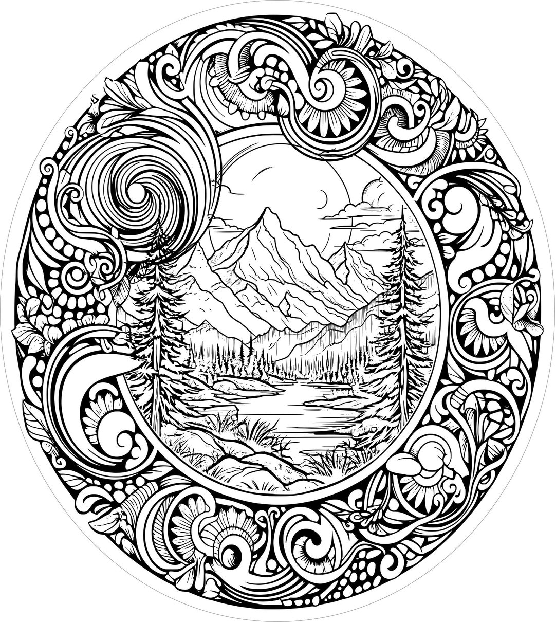 Kitchen Coaster Lightburn Template 6 .ibrn2 - DXF - Png - Svg - PDF ...