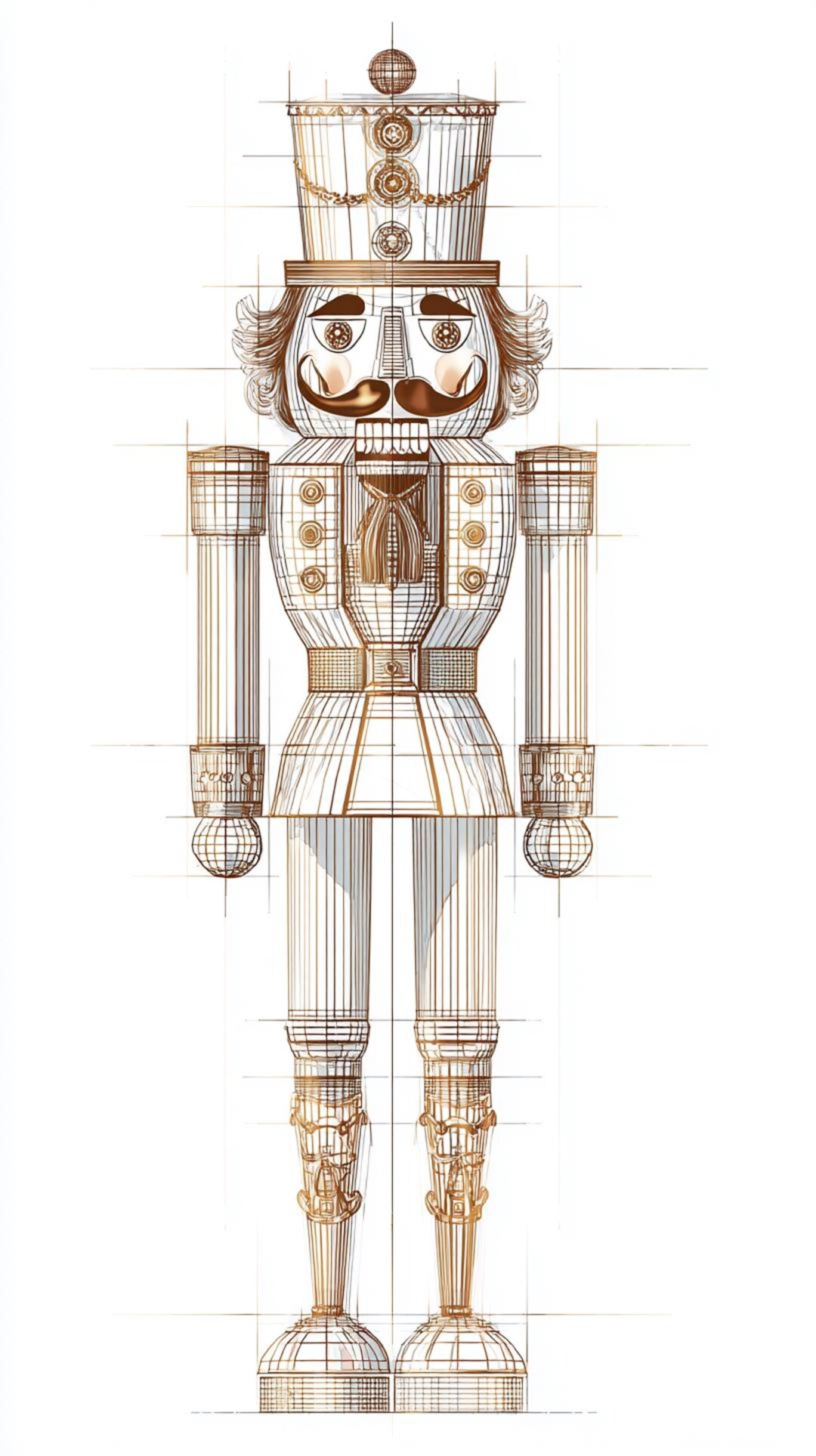 Nutcracker Line Art Illustration Color Bundle 2 21 Digital Ai Line Art ...