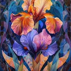 Iris - Popart Color Illustration Bundle 3 36 PNG Ai Images (digital ...
