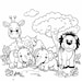 Animal Circus Group Cartoon Black and White Bundle 1 32 Digital Ai Line ...