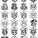 Pirate Head Line Art Black and White Bundle 2 60 Digital Ai Line Art ...