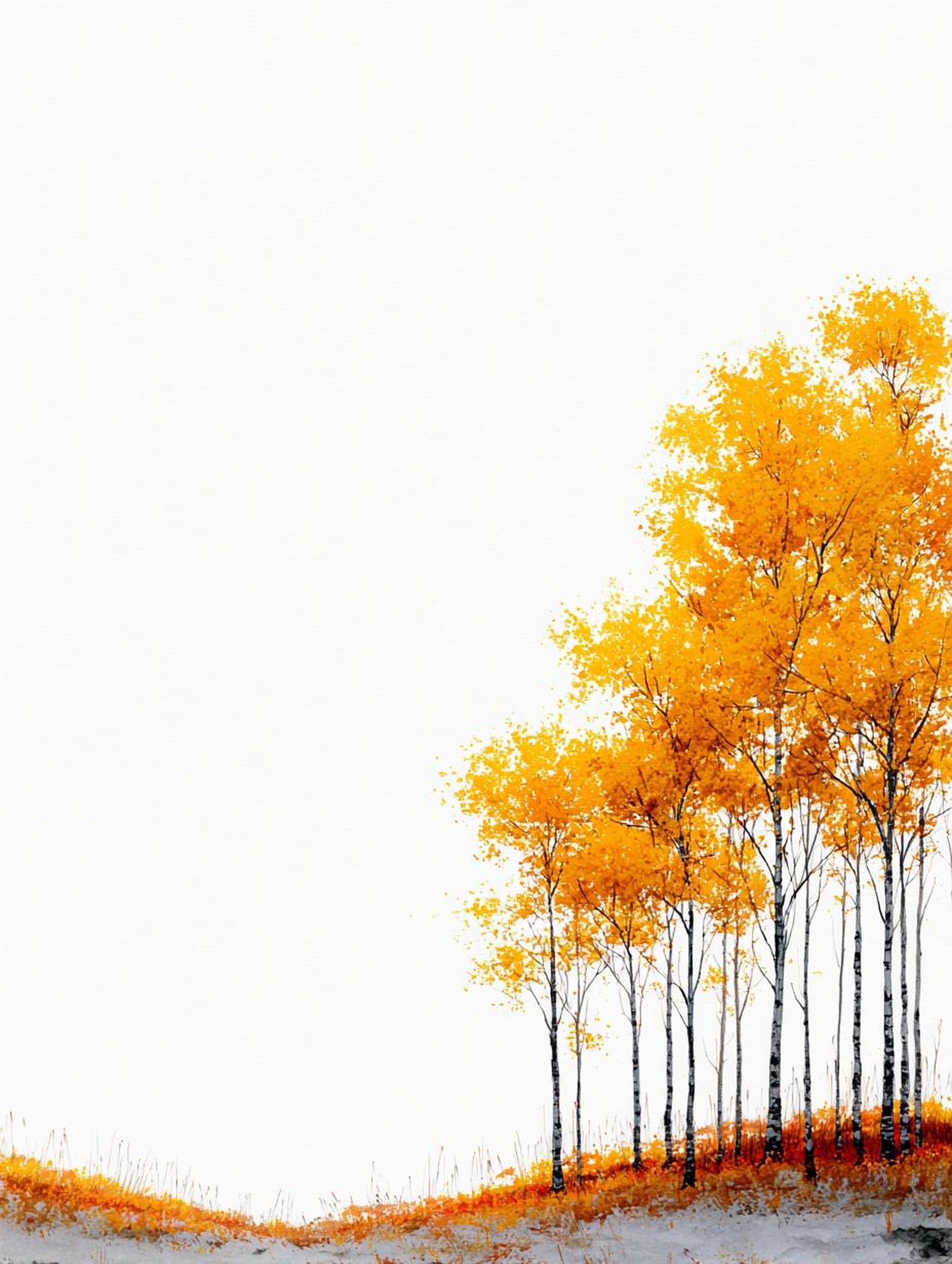 Aspen Grove Line Art Pastel Bundle 3 15 Digital Ai Line Art PNG-SVG ...
