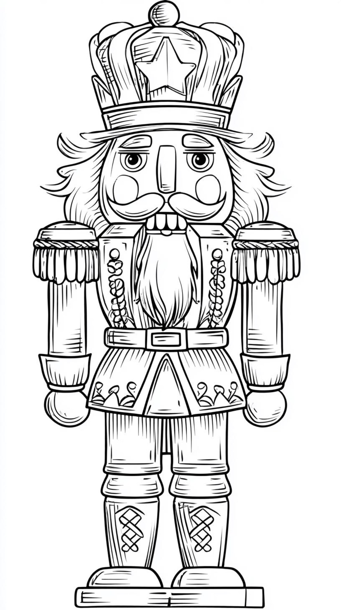 Nutcracker Line Art Illustration Black and White Bundle 3 24 Digital Ai ...