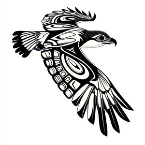 Osprey Northwest Tribal Designs Color Line Art Bundle 2 30 Digital Ai ...