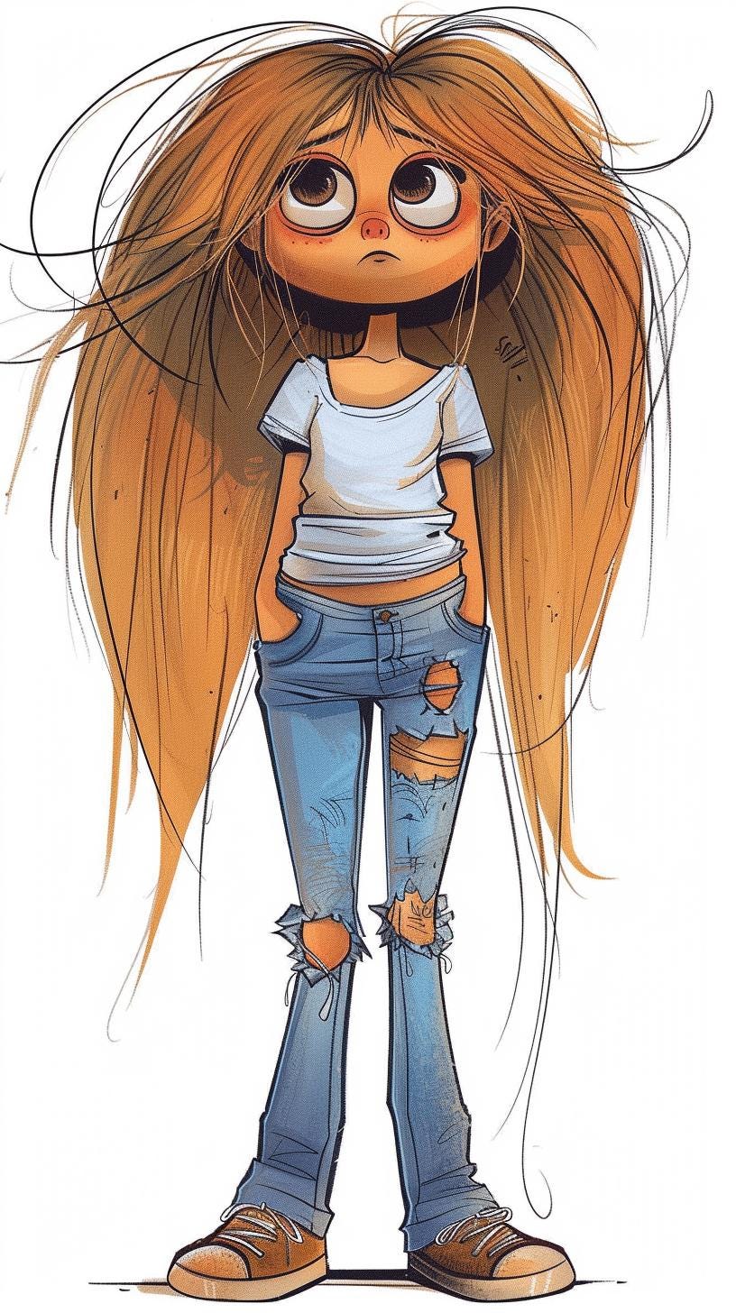 Student Groovy Alice Cartoon Line Art Illustration Color Bundle 2 36 ...