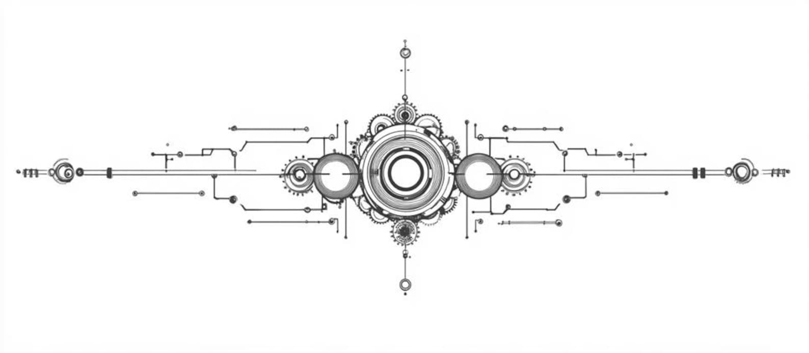 Dividers Steampunk Black and White Bundle 1 130 Digital Line Art Svg ...