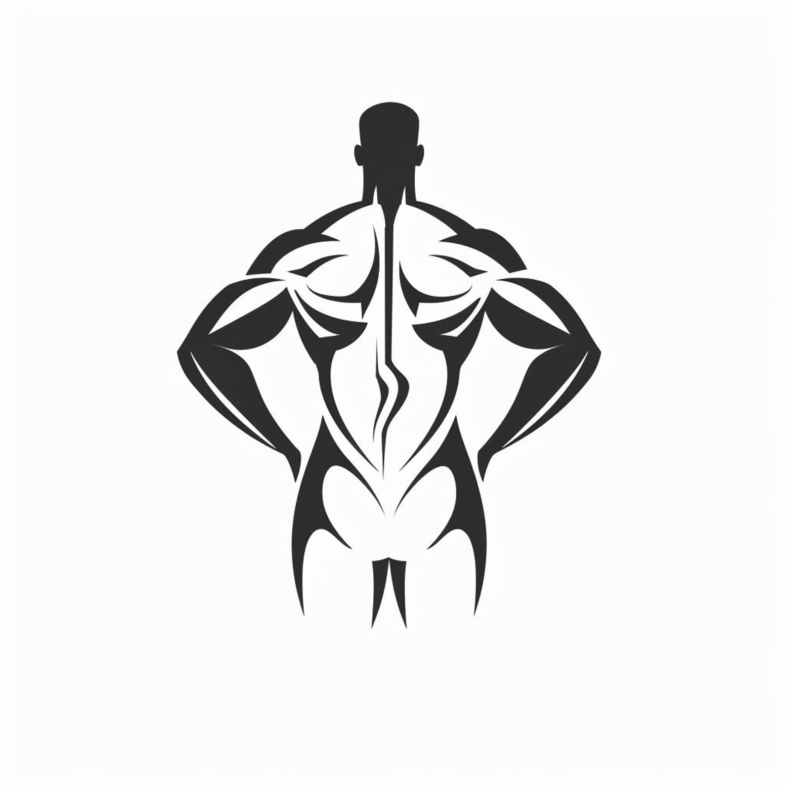 Fitness Figure Logos Black/white Line Art Bundle 1 120 Digital Ai Line ...