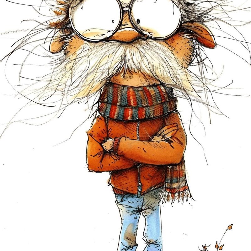 Old Cartoon With 4 Men - Etsy