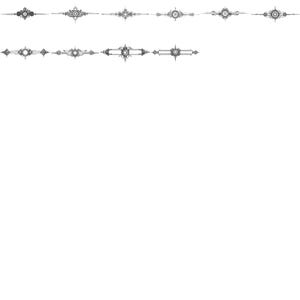Dividers Steampunk Black and White Bundle 1 130 Digital Line Art Svg ...