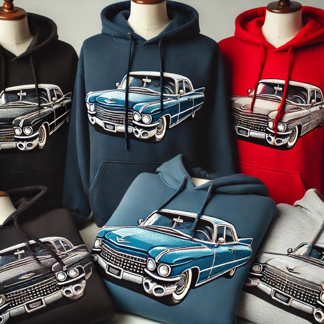 Vintage Muscle Car Embroidery File – Instant Download | Embroidery ...