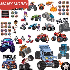 Blaze and the Monster Machines PNG Clipart Bundle (digital Download - Etsy