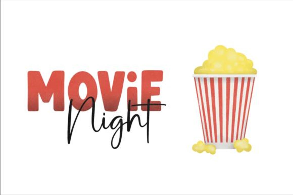 Movie Clipart, Movie Night Clipart, Movie Theater Clipart, Cinema ...