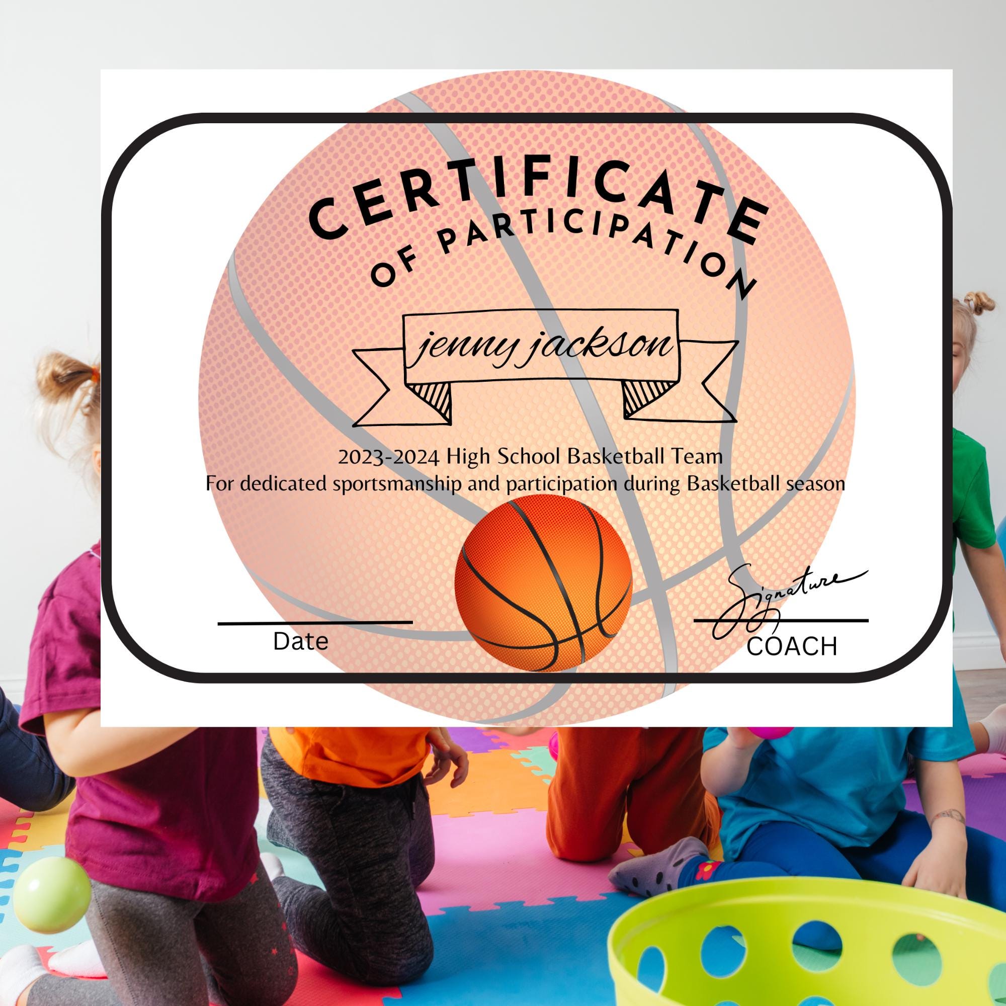 Editable Basketball Certificates- Basketball Awards- Basketball End of ...