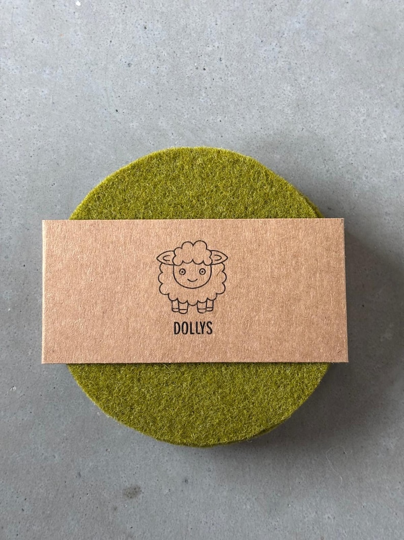 Felt Coasters Set 0f 4 – Handmade From New Zealand Wool – Round 10 Cm ...